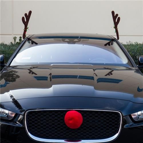 Faddish Christmas Antlers Nose For Car Decoration