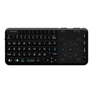 Rii Mini i4 Wireless Remote Backlit Touchpad Keyboard - Black