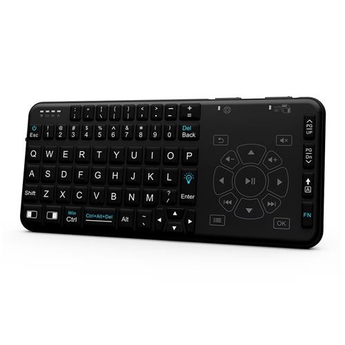 Rii Mini i4 Wireless Remote Backlit Touchpad Keyboard - Black