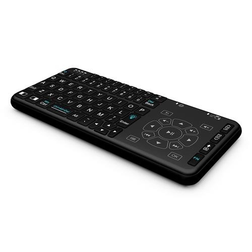 Rii Mini i4 Wireless Remote Backlit Touchpad Keyboard - Black