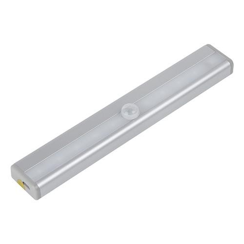 USB Rechargeable Infrared Induction LED Light Silver