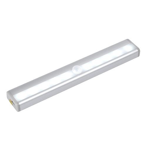 USB Rechargeable Infrared Induction LED Light Silver