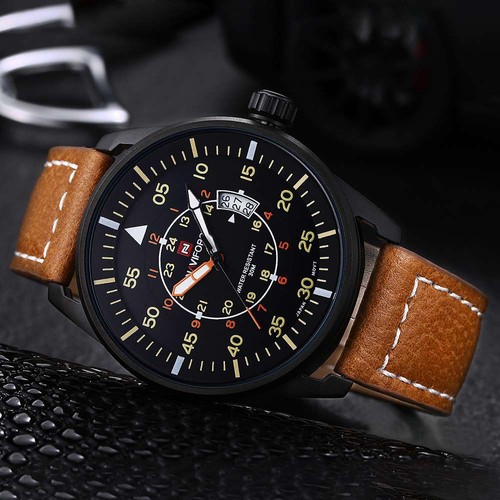 Naviforce 9044 Men Wrist Watch Black