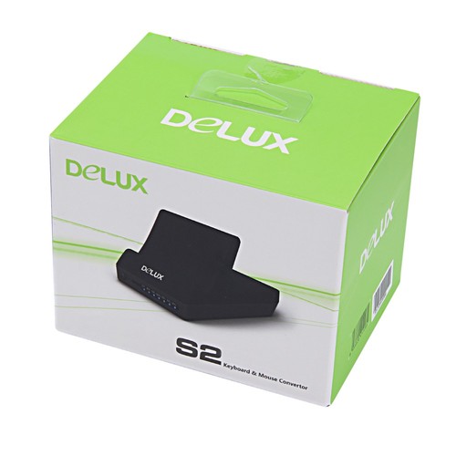 Delux S2 Keyboard Mouse Convertor Black