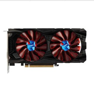 Yeston AMD RX550 4GD5 128Bit Graphics Card LED Backlit Double Fans