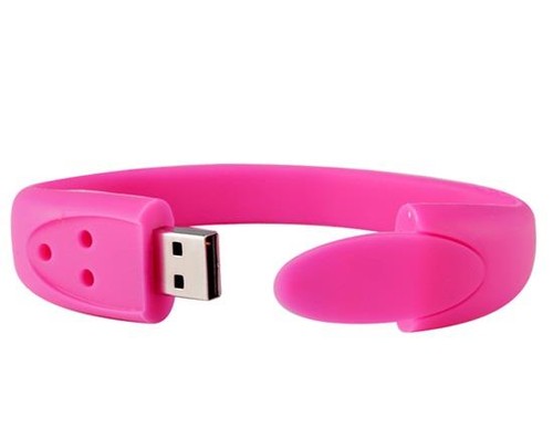Silicone Bracelet USB Drive 1G Red