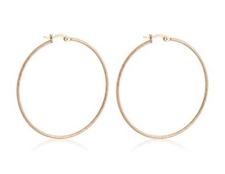 18K RGP Circle Earrings Golden