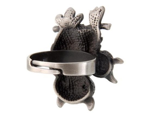 8K Plated Alloy Decorated Eagle Design Ring