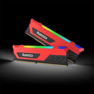 Ramsta 2PCS RGB light Memory Bank Computer Accessory Gamer Module Red