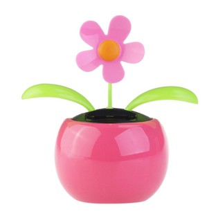 Car Decoration Solar Power Dancing Flower Automatic Swing Solar Apple