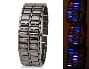 Japanese Movement Water Resistant LED Watch