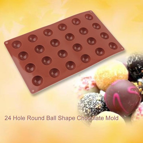 24 Hole Round Ball Shape Chocolate Baking Mould