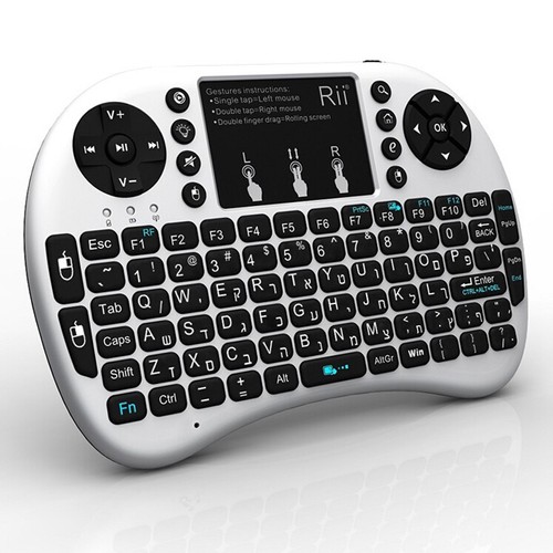 Rii i8+ 2.4G Wireless Israel Hebrew Language Keyboard