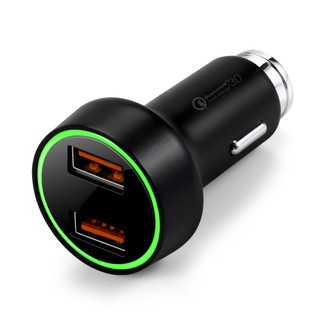 Usmei QC07 Car Charger Dual USB Ports QC3.0 Charging Technology