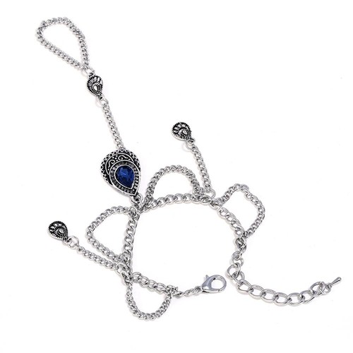 Water Drop Shape bracelet for Women Silver