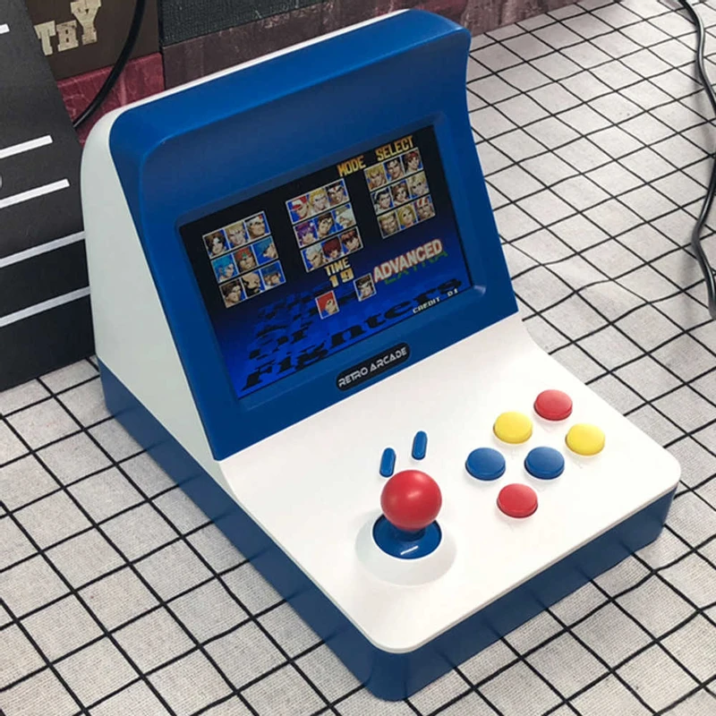 A8 Nostalgic Retro Handheld Arcade Game Console Blue
