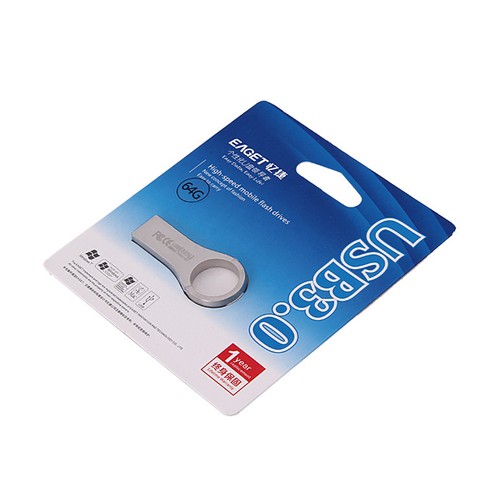 Eaget U66 64GB USB 3.0 Super Speed USB Flash Drive Silver