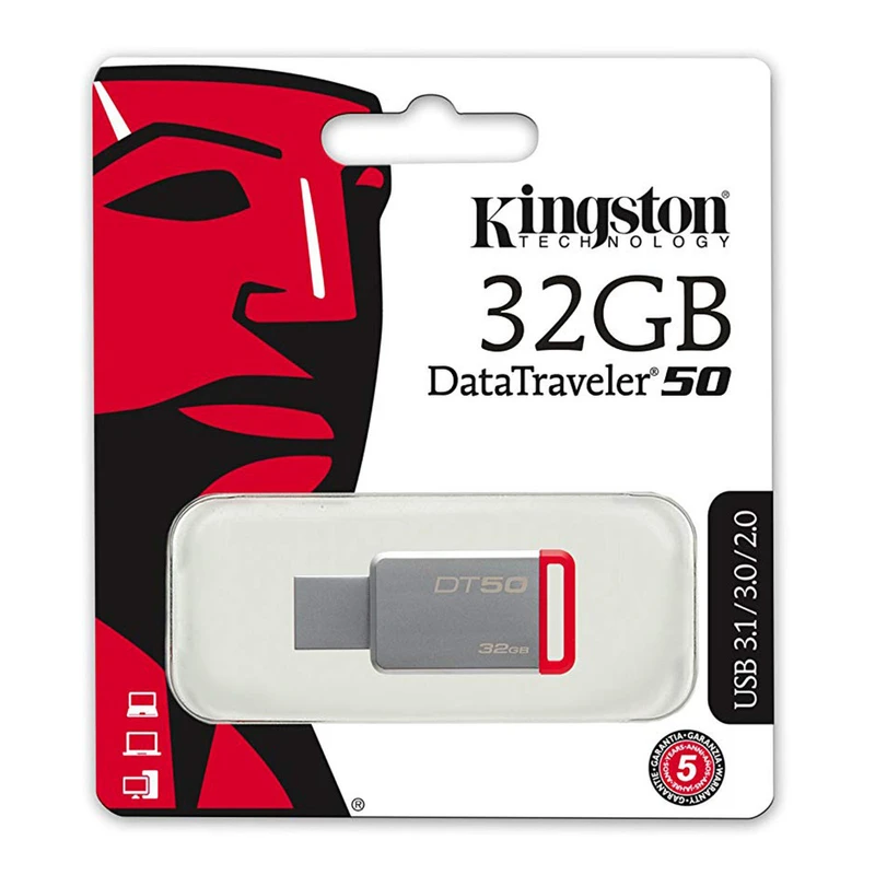 Kingston DT50 32GB USB Flash Drive USB 3.0 Interface Random Color