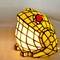 FUMAT Tiffany Style Stained Glass Frog Table Lamp