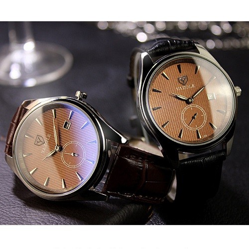 YAZOLE 306 Men Quartz Watch Brown
