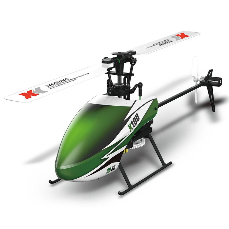 XK K100 Falcom 6CH Flybarless RC Helicopter 3D 6G System