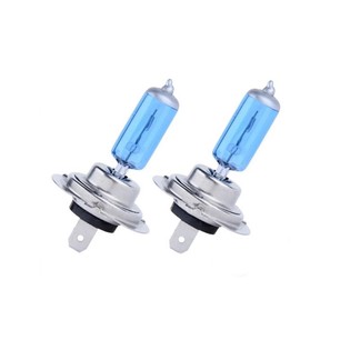 2 PCS 5000K Car Xenon White Light Bulbs 12V 55W Blue