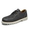 K07 Men's Leather Tooling Shoes EU39 Black