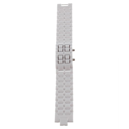LED Digital Lava Wrist Watch White