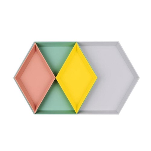 Innovative Color Geometric Storage Tray Multi-color