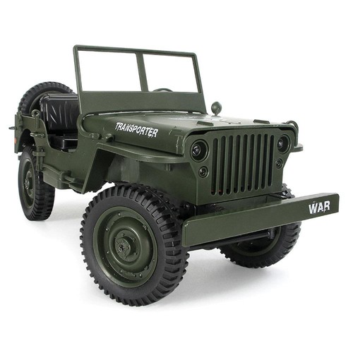 JJRC Q65 Transporter-6 2.4G 1:10 RC Car with Car Cloak RTR Army Green