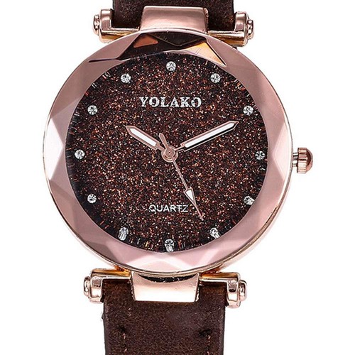 YOLAKO YL02 Women Casual Quartz Watch Coffee
