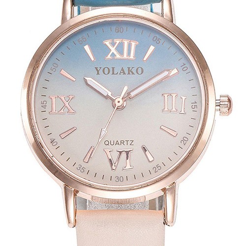 YOLAKO YL01 Women Casual Quartz Watch Blue Beige