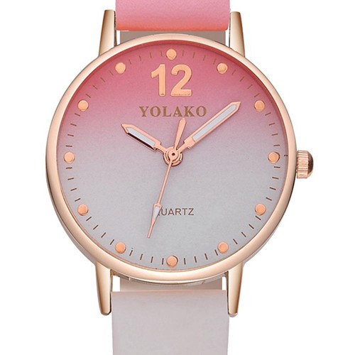 YOLAKO YK64 Women Quartz Watch Pink Grey