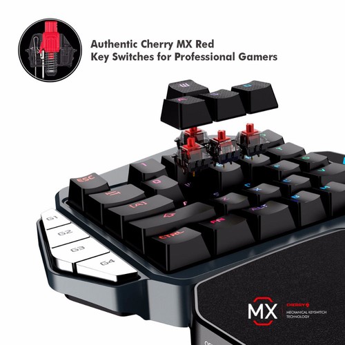 GameSir Z1 RGB Mechanical Keyboard Cherry Red Switch Black