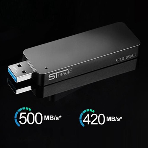STmagic SPT31 128GB Mini Portable M.2 SSD USB3.1 Gray