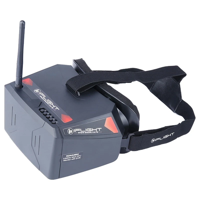 iFlight 5.8Ghz 40CH 480 X 272 FPV Racing RC Drone Goggles Black