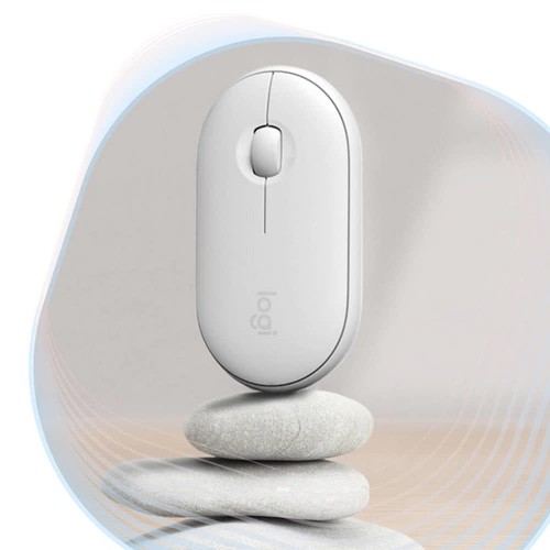 Logitech Pebble Wireless Dual Modes Connection Mouse White