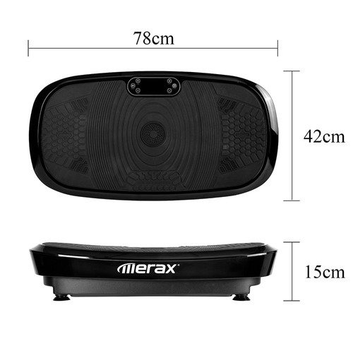 Merax Vibration Plate 3D Wipp Vibration Technology Black
