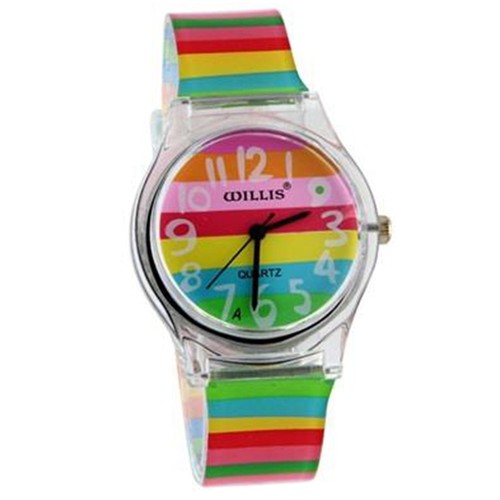Stylish Rainbow Pattern Women's Analog Watch