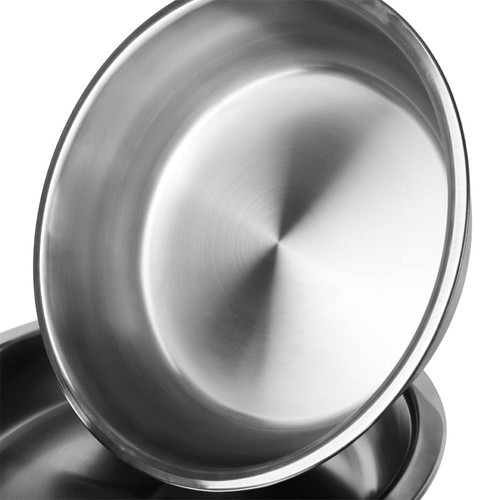 4pcs ZOKOP 5Qt Stainless Steel Round Buffet Stove Sliver