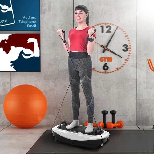 Merax 4D Vibration Plate Machine Black White