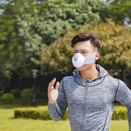 TCL Adult Male Reusable Electric Respirator Face Mask Gray
