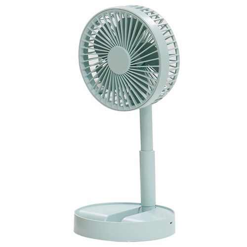 Portable Folding Telescopic Table Fan Blue