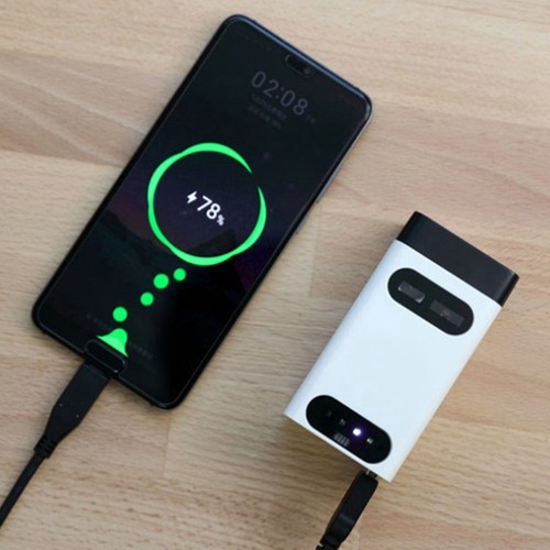 Wireless Laser Projection Bluetooth Virtual Mini Keyboard Mouse White