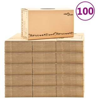Moving Boxes Carton XXL 100 pcs 60x33x34 cm