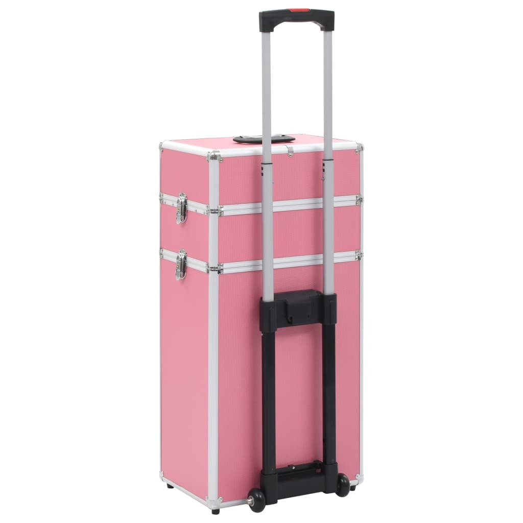 Make-up Trolley Aluminium Pink