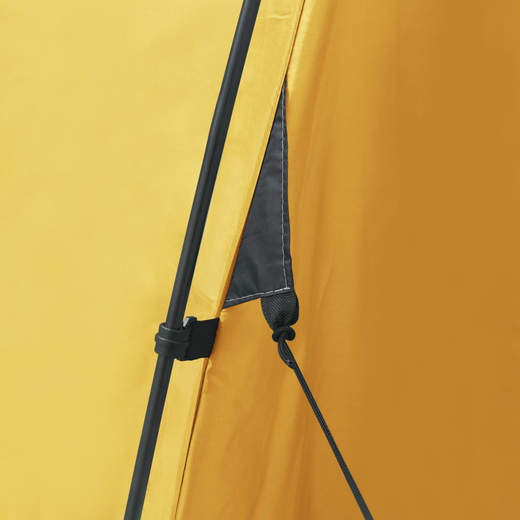 Tunnel Camping Tent 4 Person Yellow