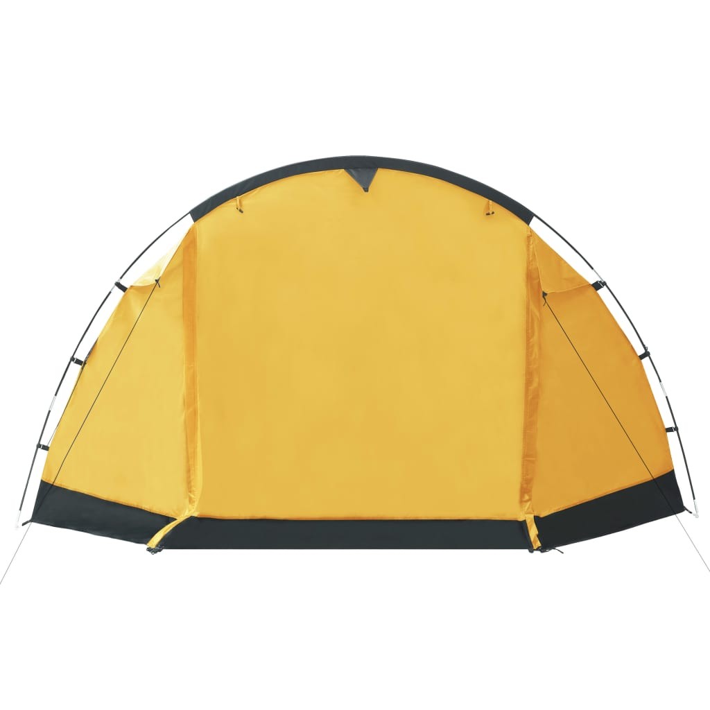 Tunnel Camping Tent 4 Person Yellow