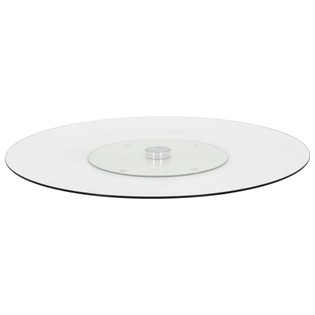 Rotating Serving Plate Transparent 60 cm Tempered Glass