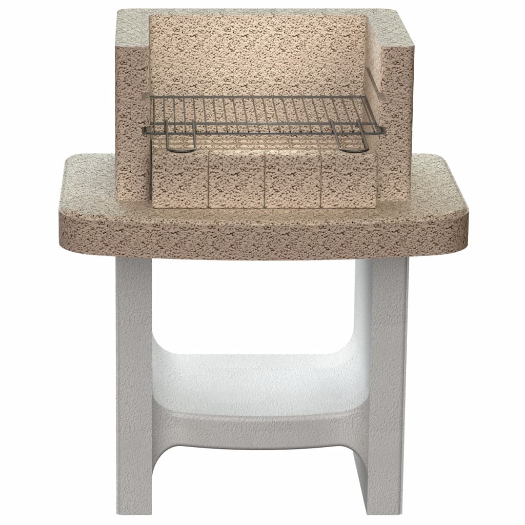 Concrete Charcoal BBQ Stand with Shelf